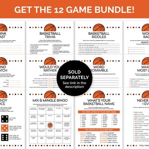 Basketball Trivia Game, Printable Quiz With Answers for a Basketball ...