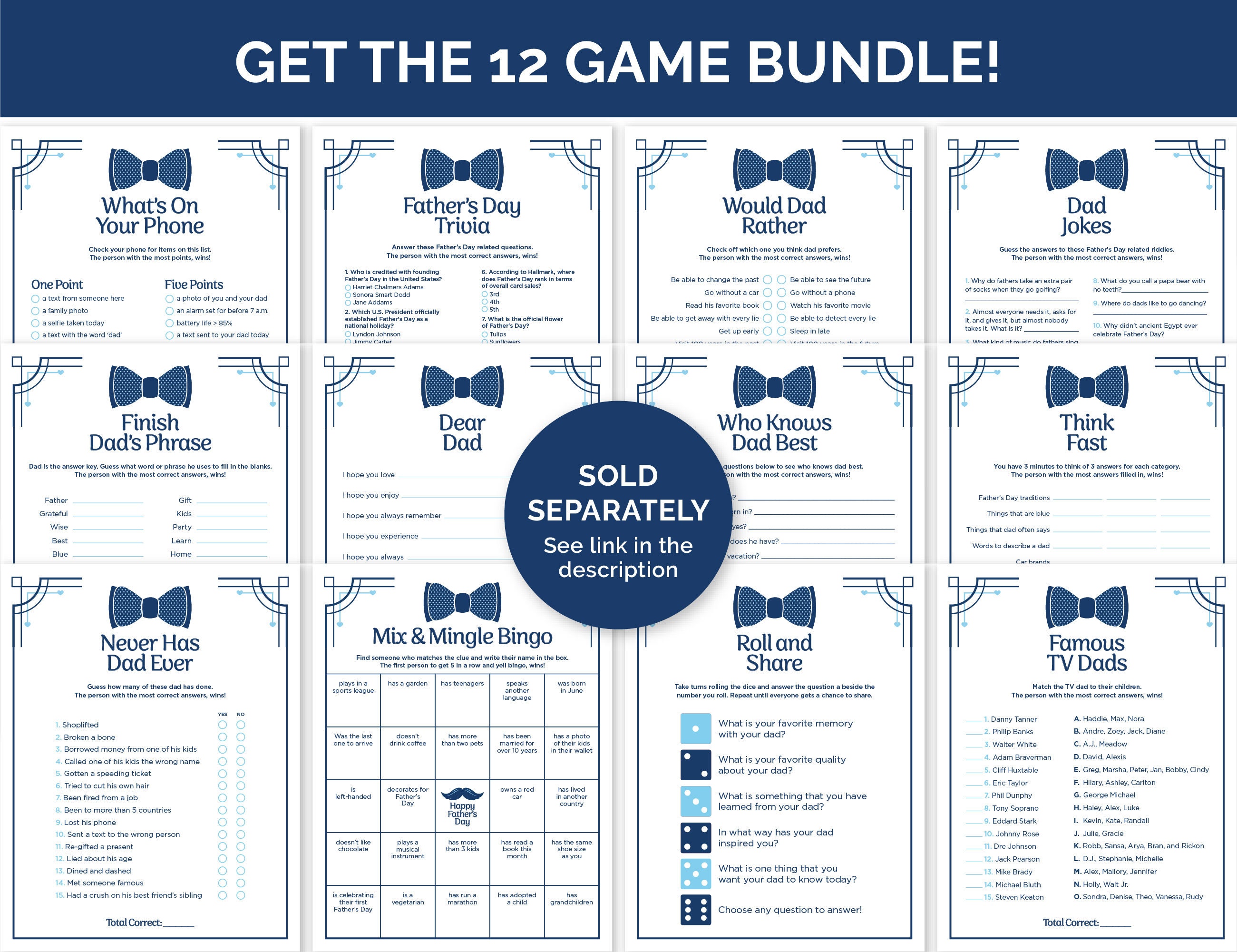 Father's Day Riddles, Printable Dad Jokes for a Father's Day Party, Fun ...