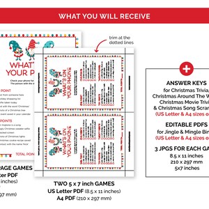 Christmas Games Bundle, Printable Christmas Games for Families, Holiday ...