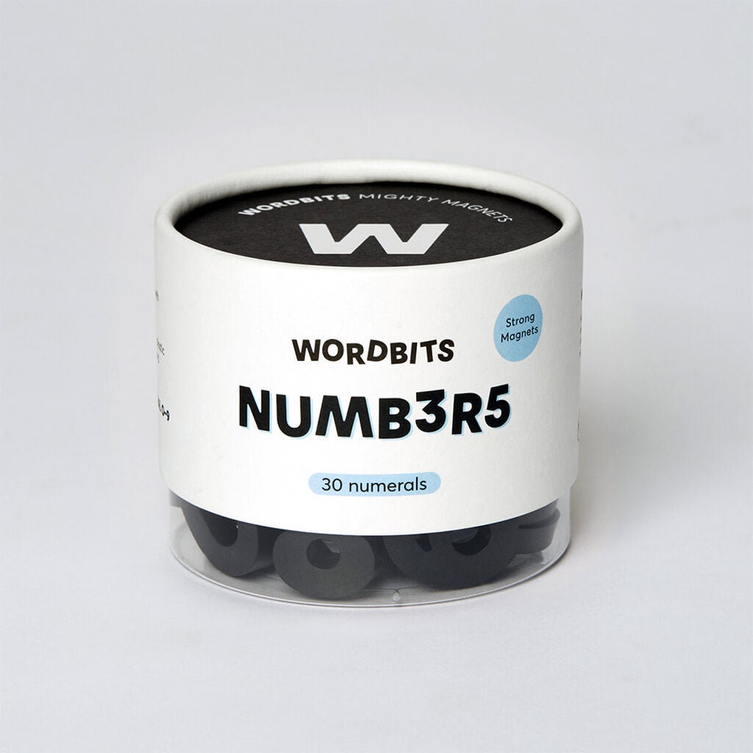 Strong Number Magnets, Black - Etsy