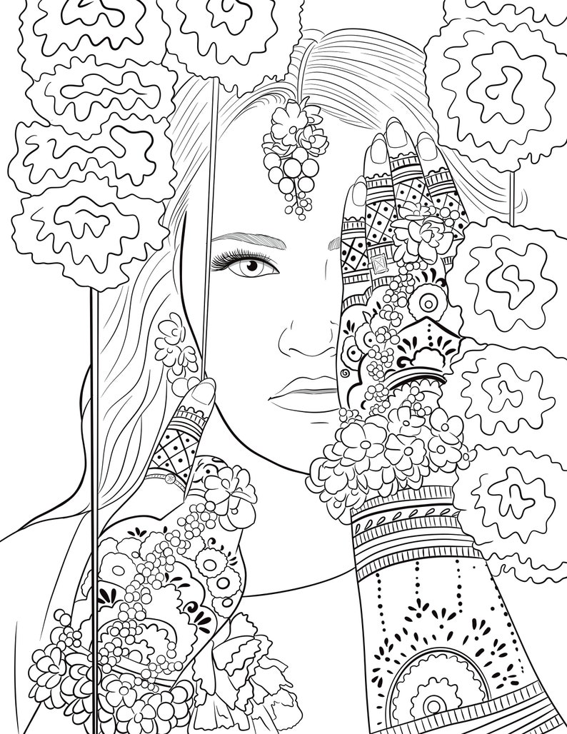 6 Custom Coloring Book Pages download - Etsy