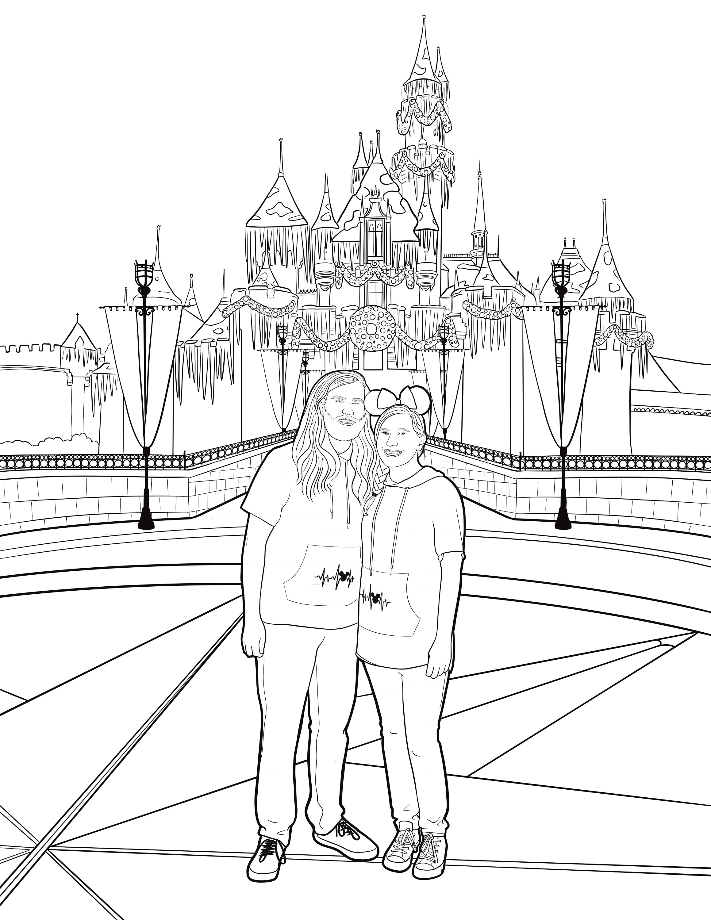 6 Custom Coloring Book Pages download - Etsy