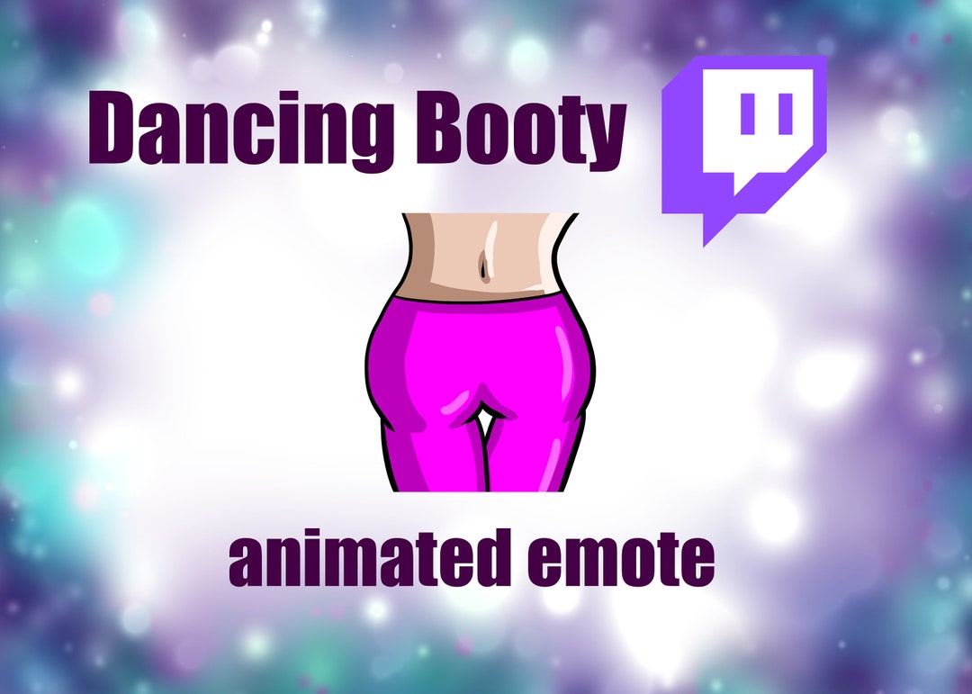 PINK Dancing Booty Animated Emote for Twitch, Discord Etc. Shaking ...