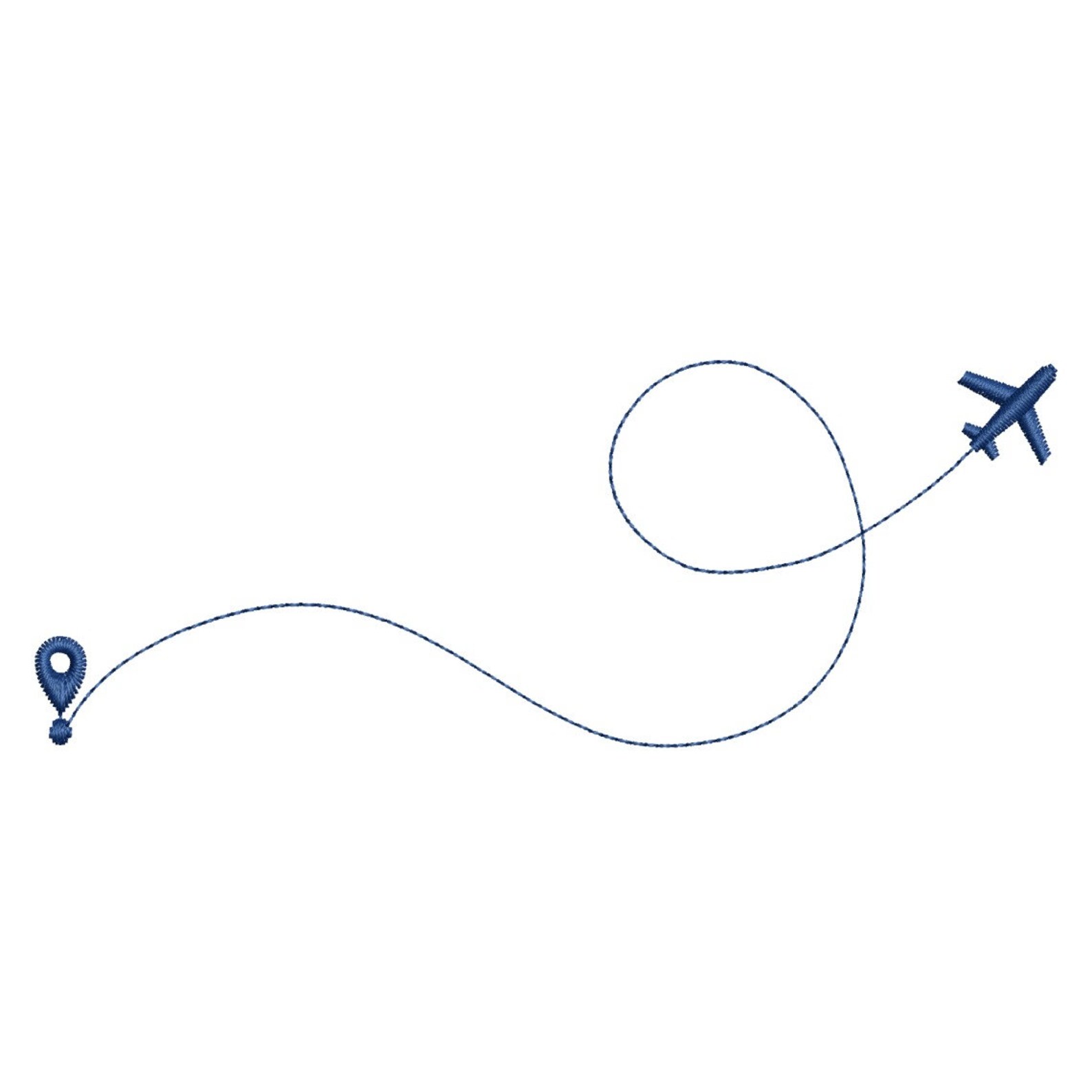 Flight Embroidery Design. Airplane Machine Embroidery Design. - Etsy