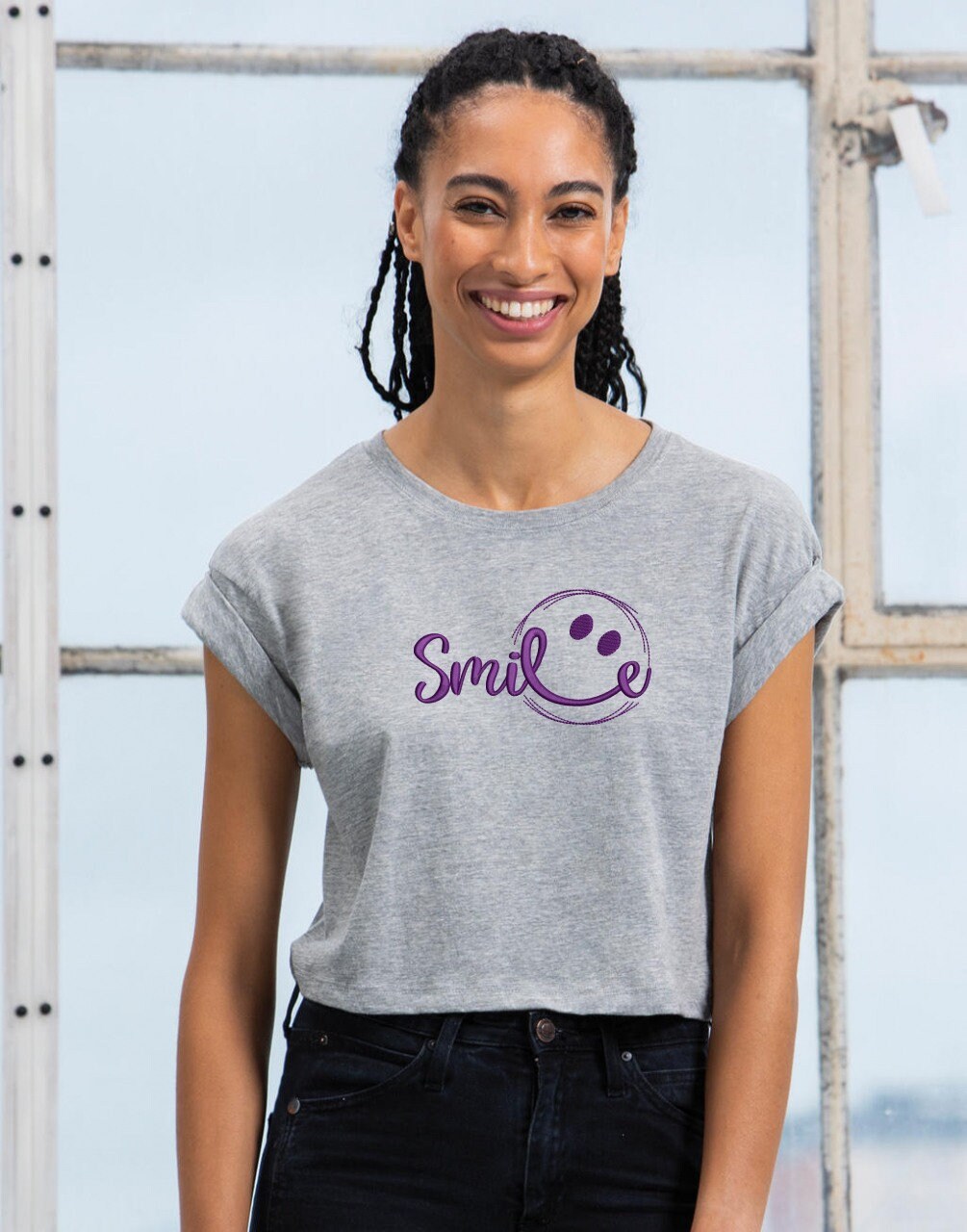 Smile Embroidery Design Happy Face Embroidery Trendy Holiday - Etsy