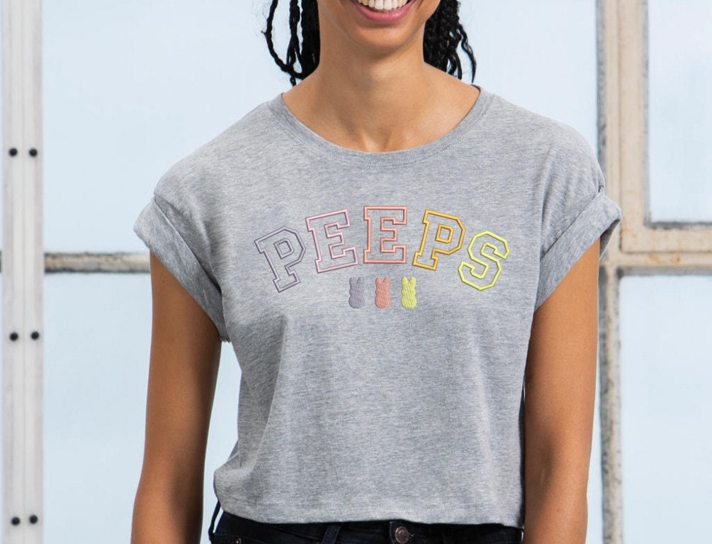 Peeps Embroidery Designs Easter Embroidery Design Happy - Etsy