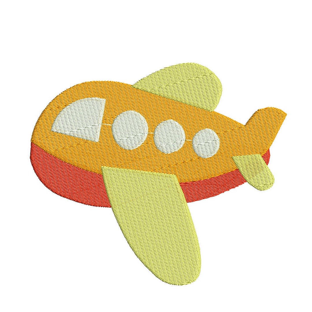 Airplane Embroidery Design. Cartoon Airplane. Airplane Machine ...