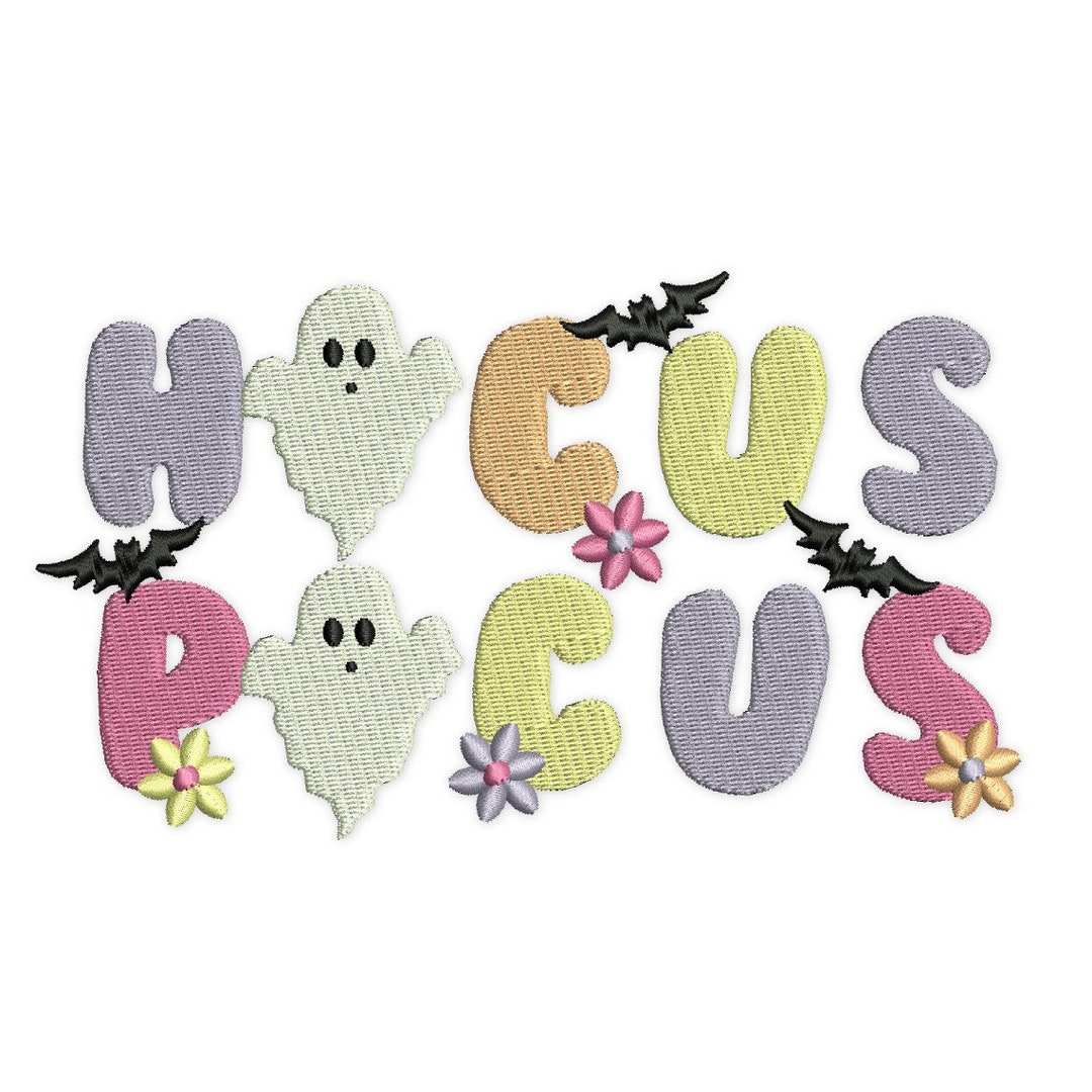 Hocus Pocus Embroidery Designs. Halloween Embroidery Design, Instant ...