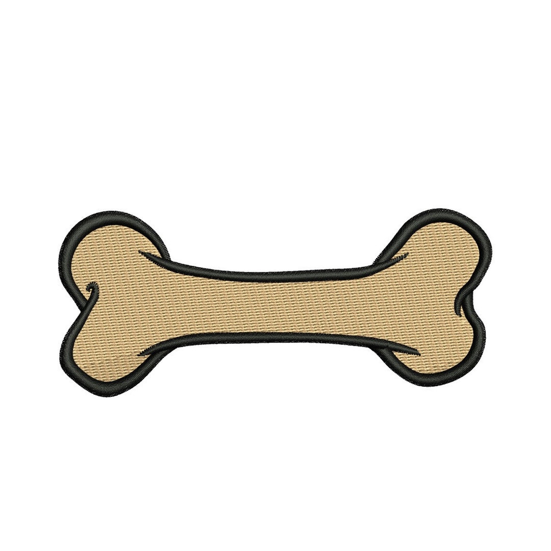 Dog Bone Embroidery Design. Dog Bone Embroidery. Dog Bone Silhouette ...