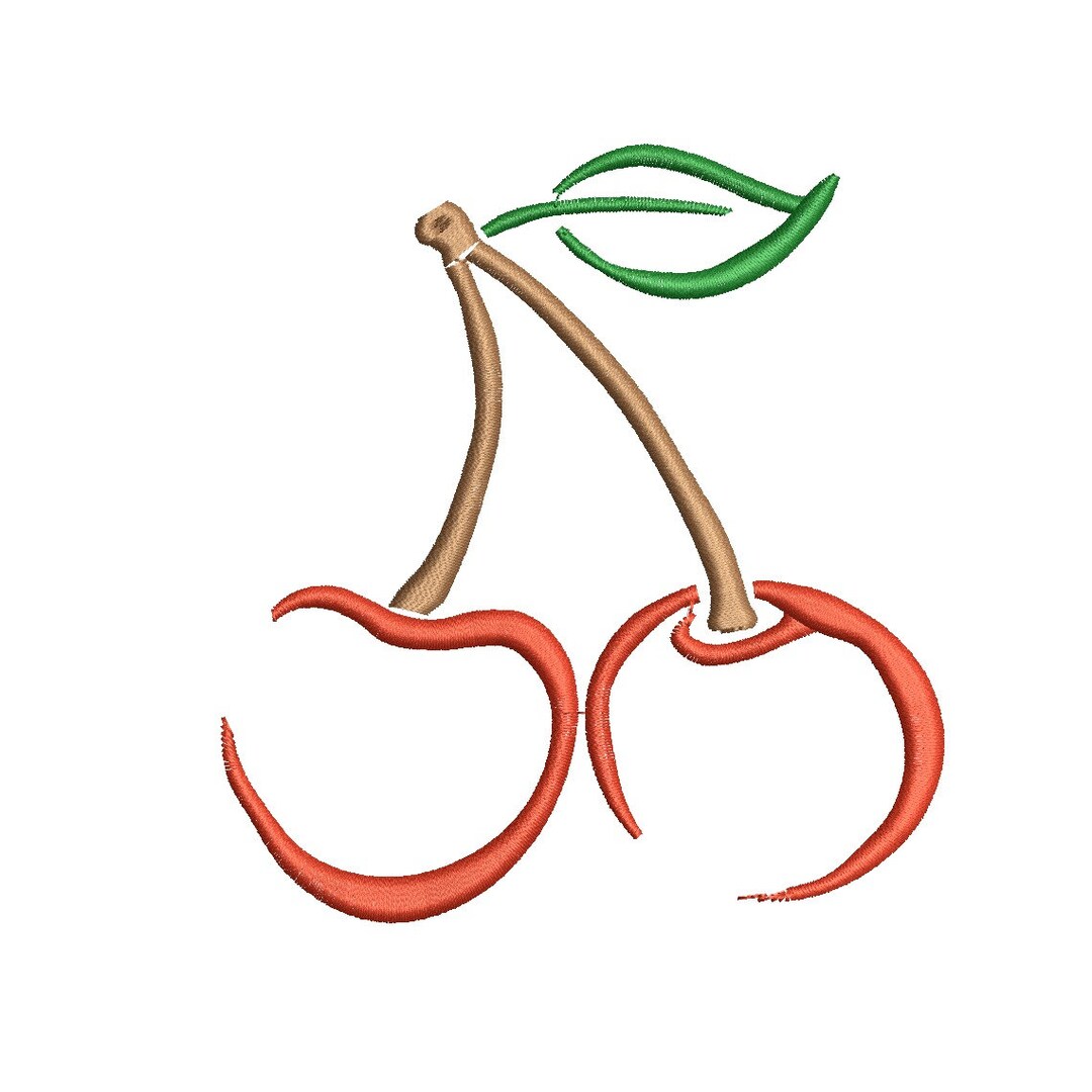 Cherry Embroidery Design. Cherry Mini. Machine Embroidery Design ...