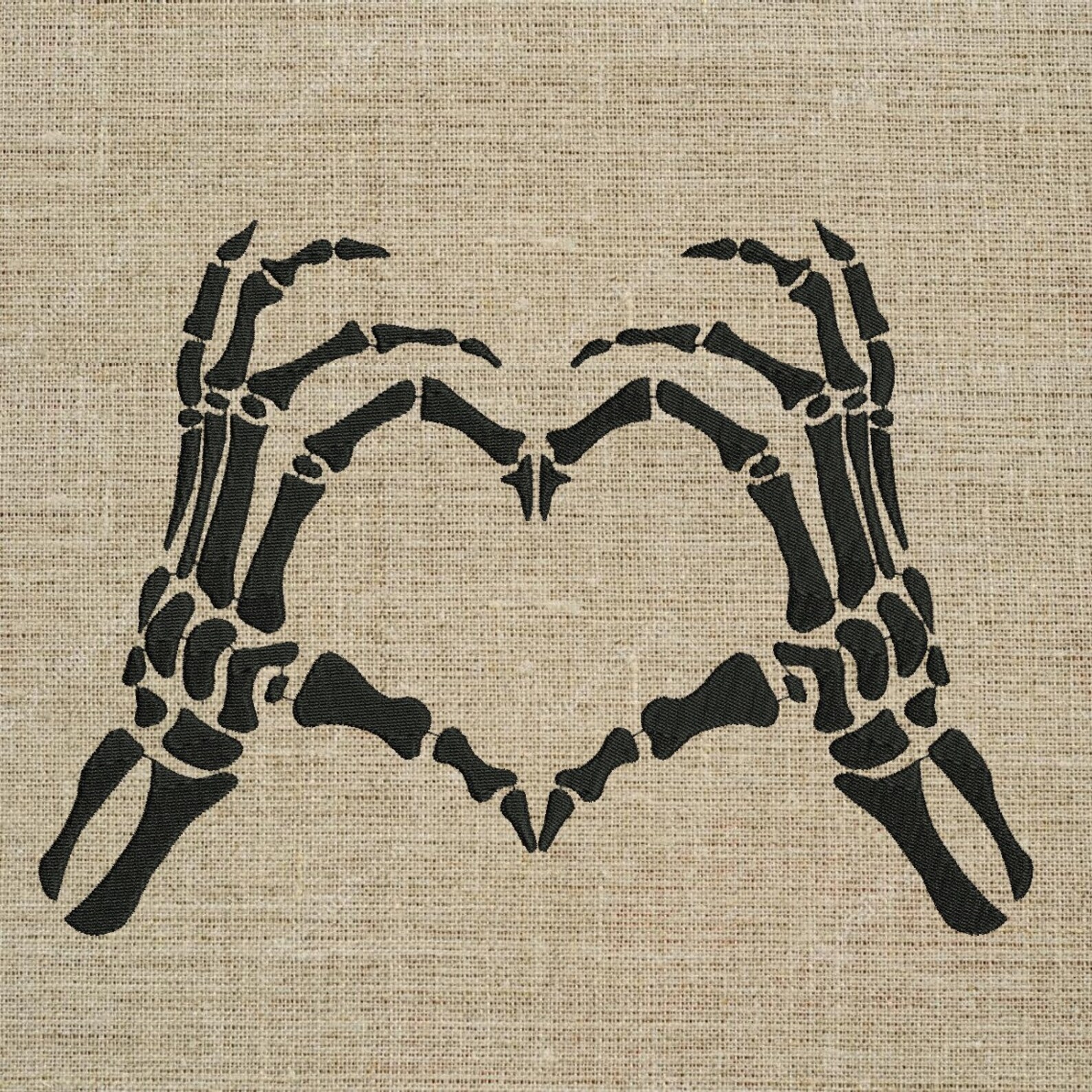 Skelleton Heart Embroidery Designs, Valentines Day Embroidery Design ...