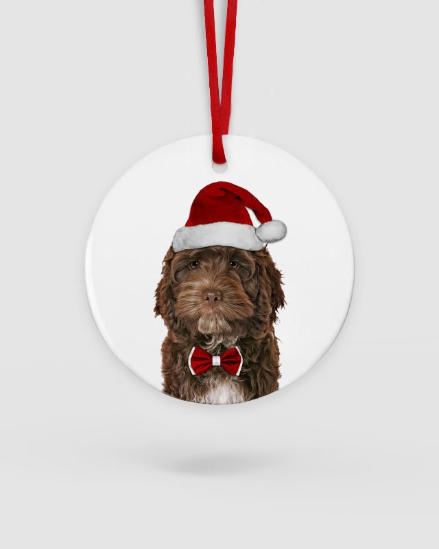 Personalised Chocolate Cockapoo Christmas Decoration Christmas Hanging ...