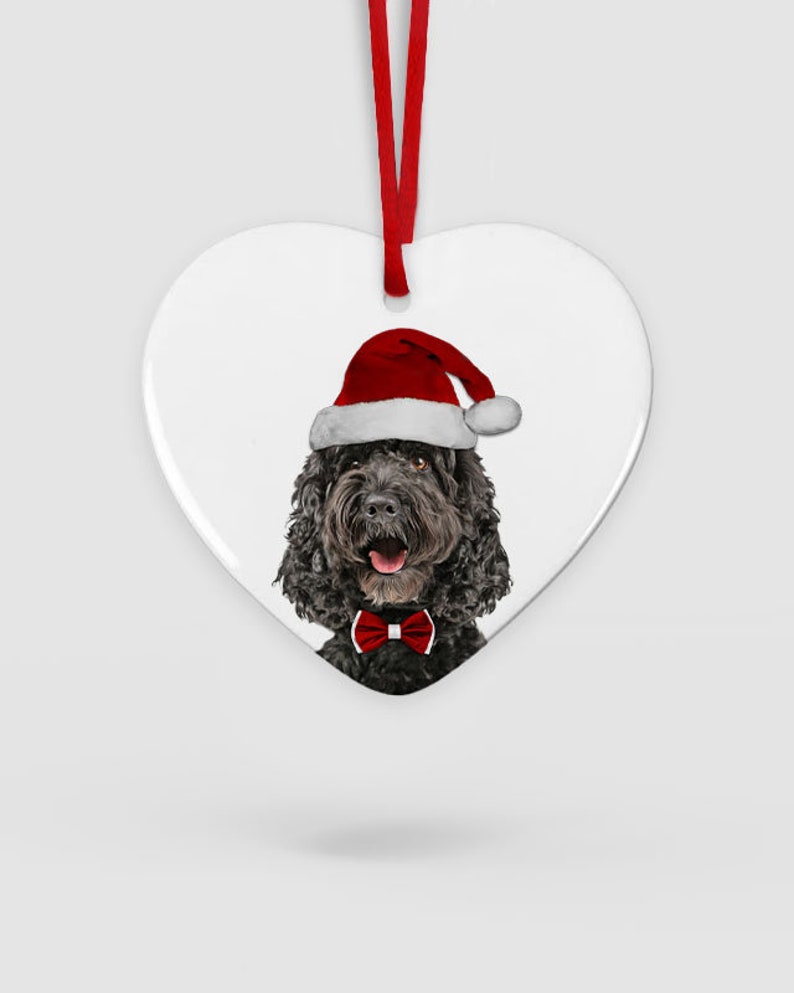 Personalised Black Cockapoo Christmas Decoration Christmas Hanging ...