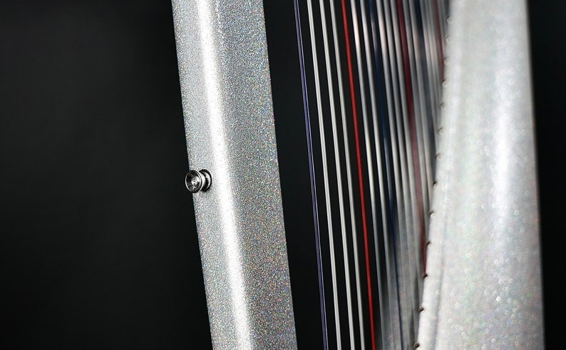 33 String Athena Harpy - Electric-acoustic Harp - Silver - Etsy