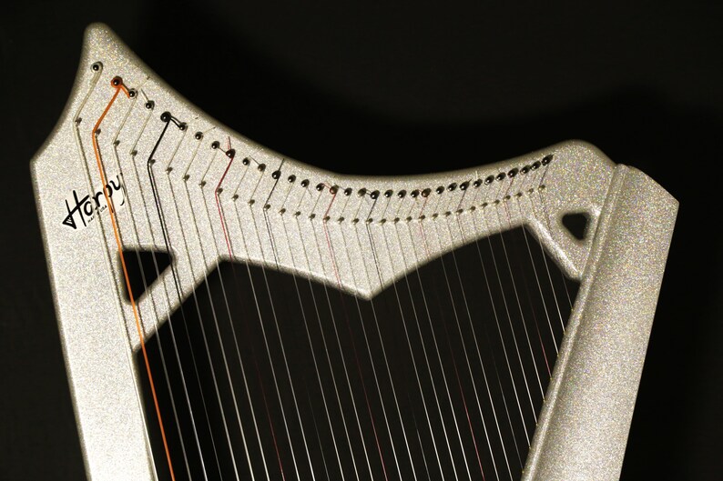 33 String Athena Harpy Electric-acoustic Harp Silver - Etsy