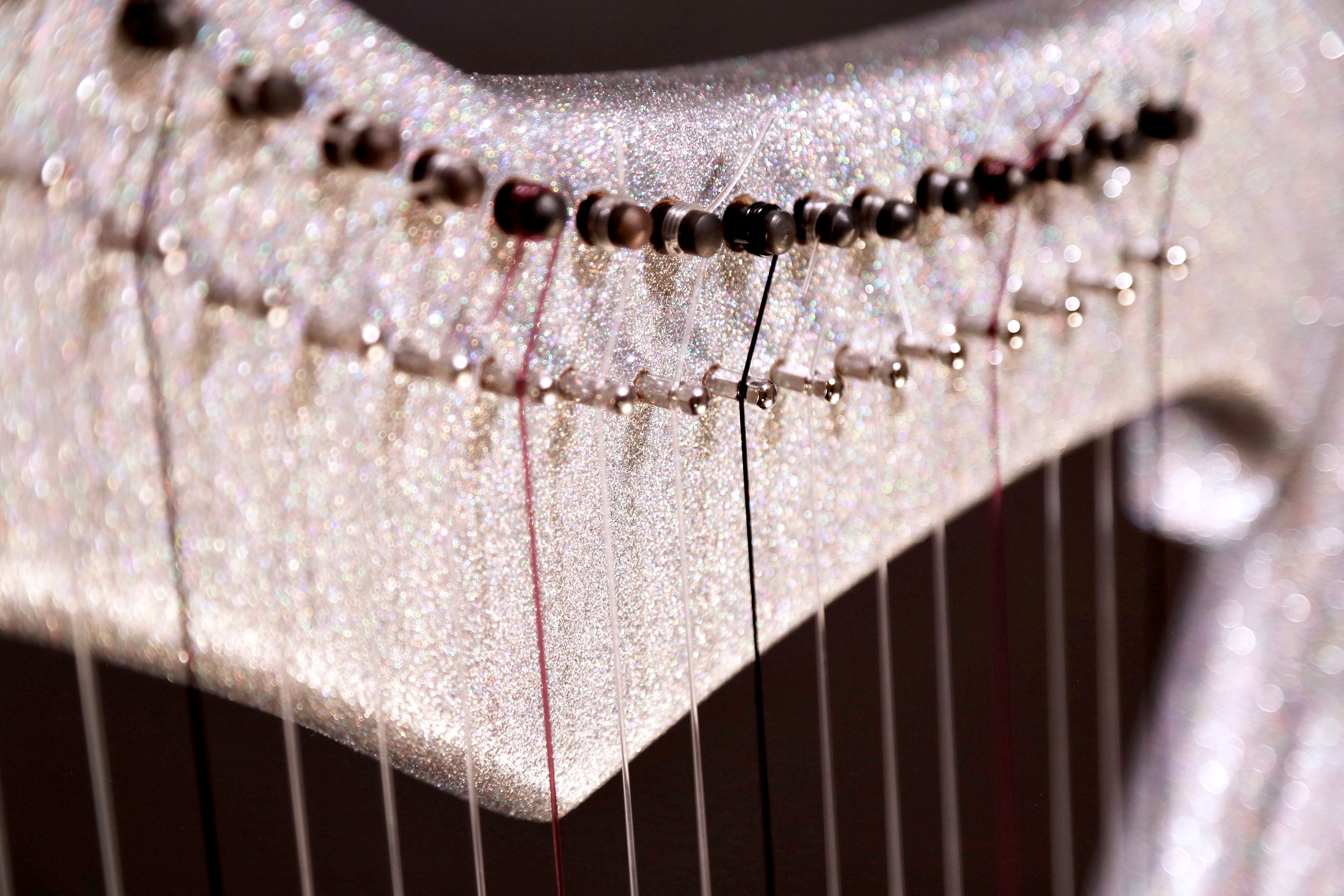 22 String Iris Harpy - Electric-acoustic Harp - Silver - Etsy