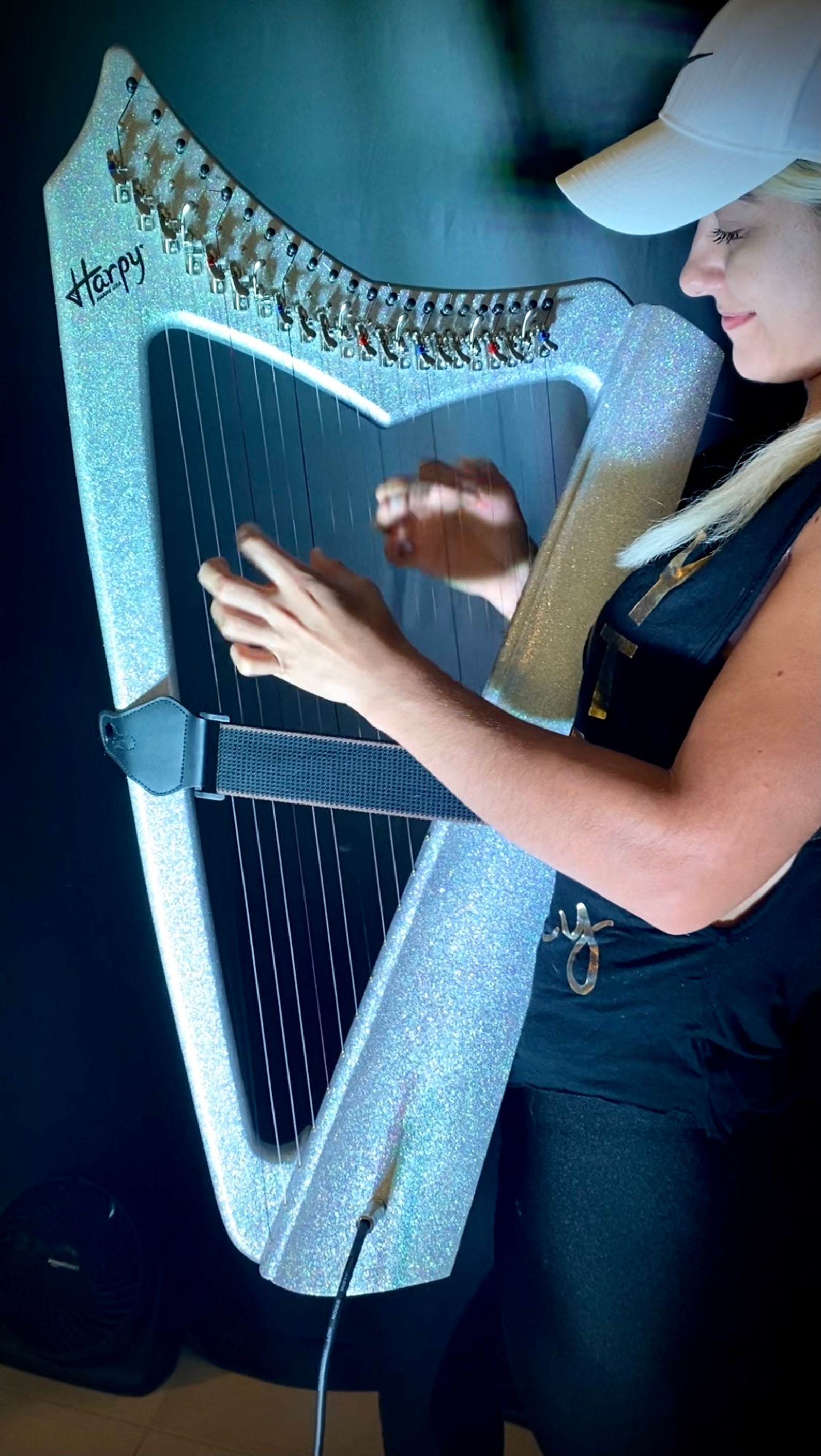 22 String Iris Harpy With Levers Electric-acoustic Harp - Etsy