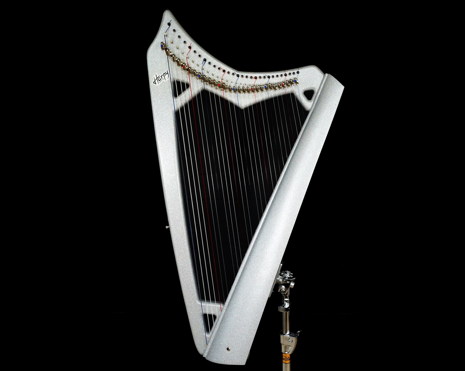 29 String Artemis Harpy With Levers Electric-acoustic Harp Silver - Etsy