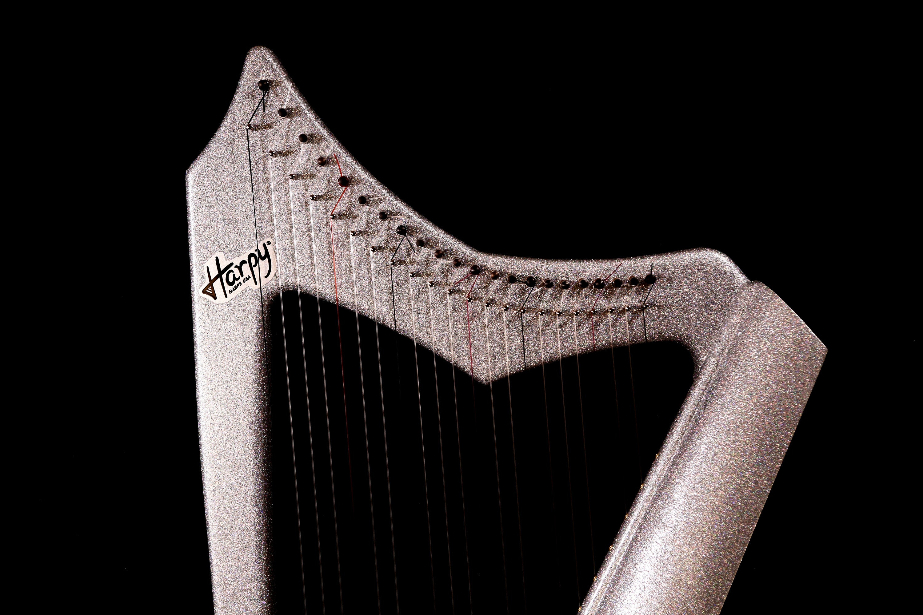 22 String Iris Harpy - Electric-acoustic Harp - Silver - Etsy