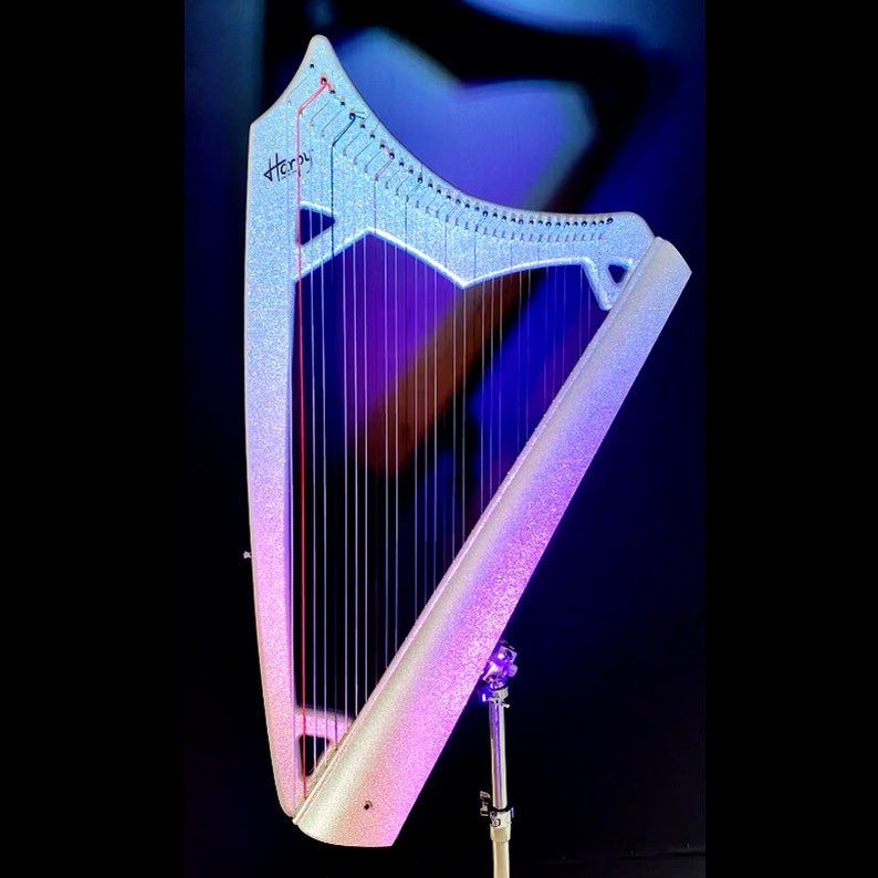 33 String Athena Harpy Electric-acoustic Harp Silver - Etsy