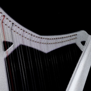 33 String Athena Harpy - Electric-acoustic Harp - Silver - Etsy