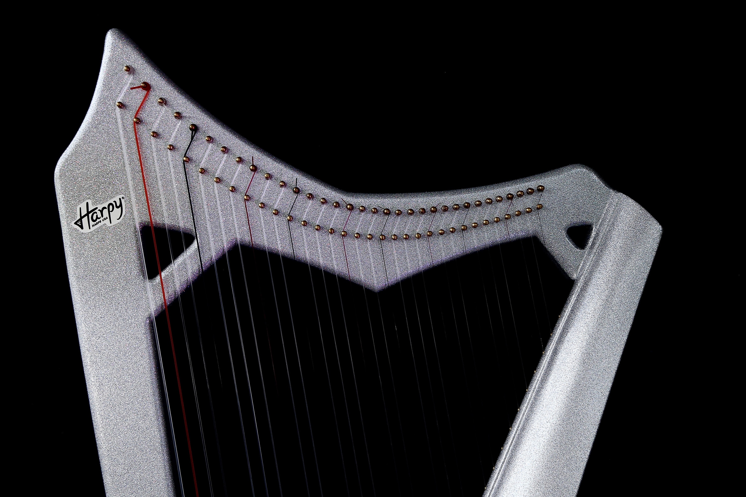 33 String Athena Harpy Electric-acoustic Harp Silver - Etsy