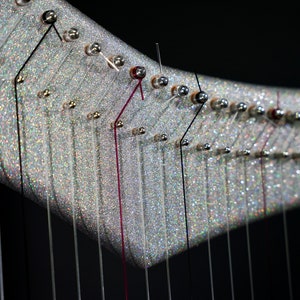 33 String Athena Harpy - Electric-acoustic Harp - Silver - Etsy