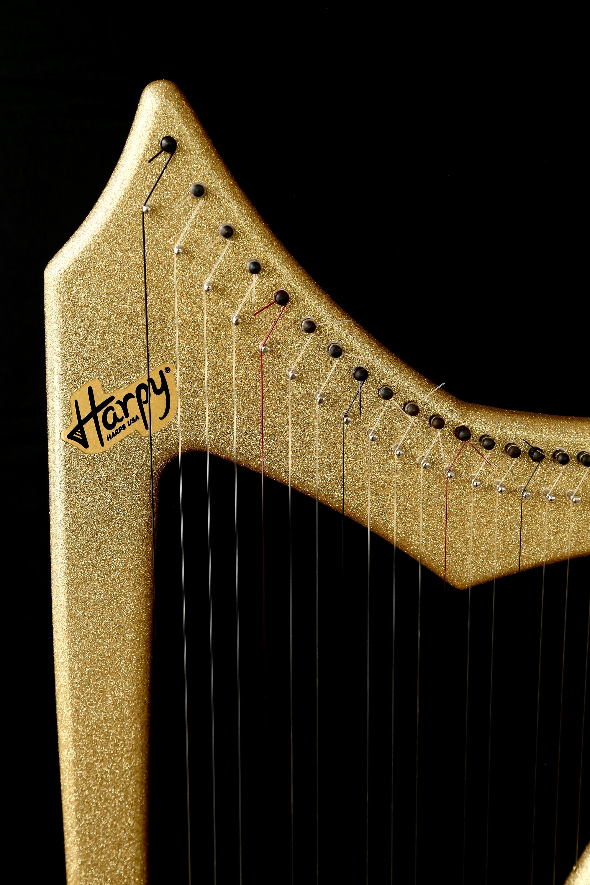 22 String Iris Harpy - Electric-acoustic Harp - Gold - Etsy