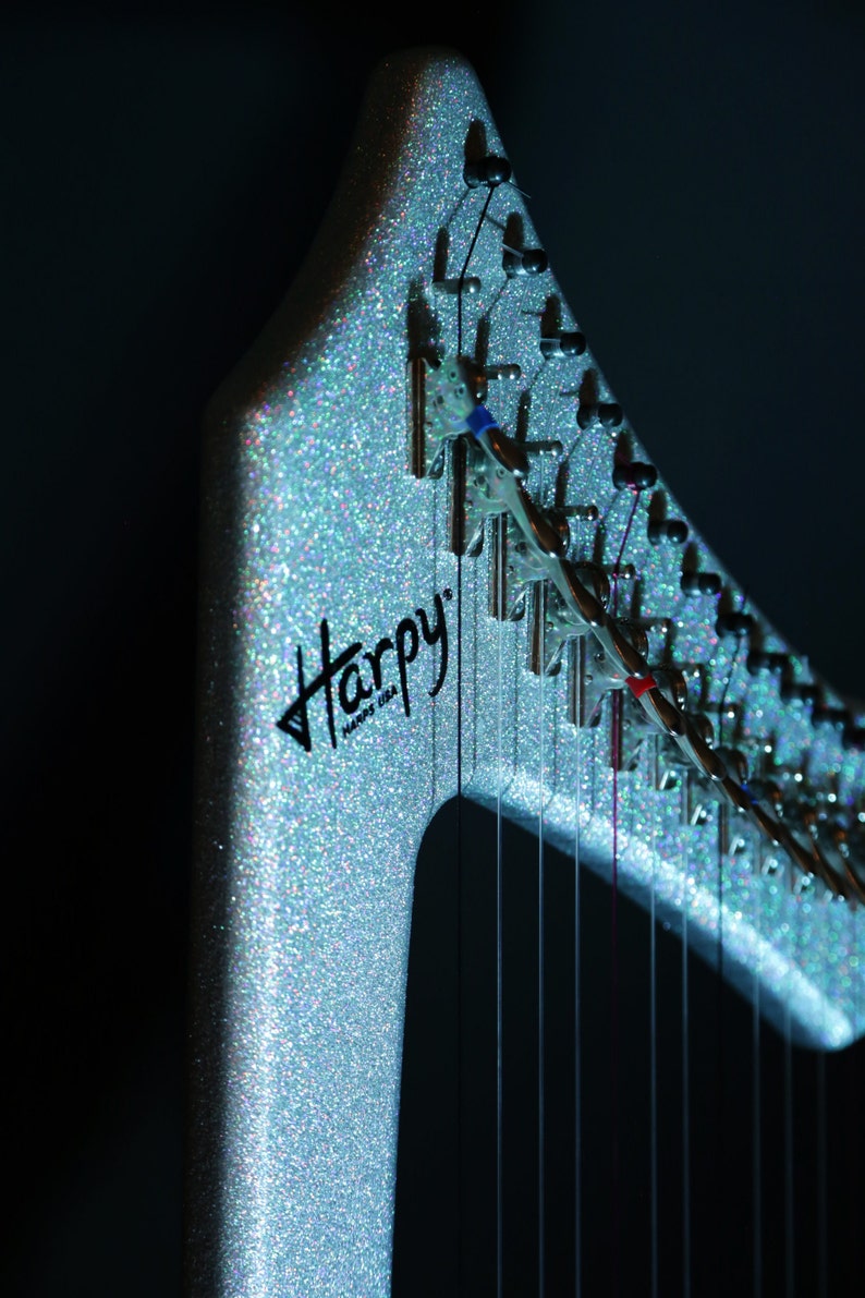 22 String Iris Harpy With Levers Electric-acoustic Harp - Etsy