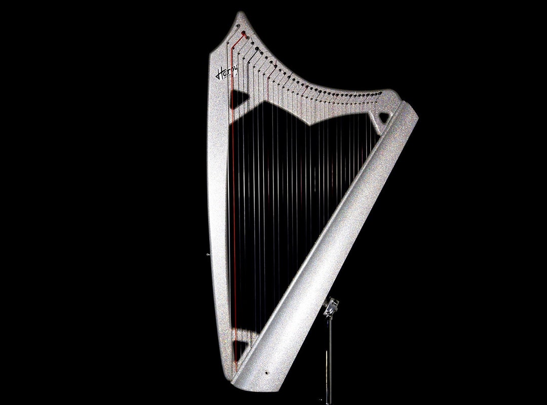 33 String Athena Harpy - Electric-acoustic Harp - Silver - Etsy