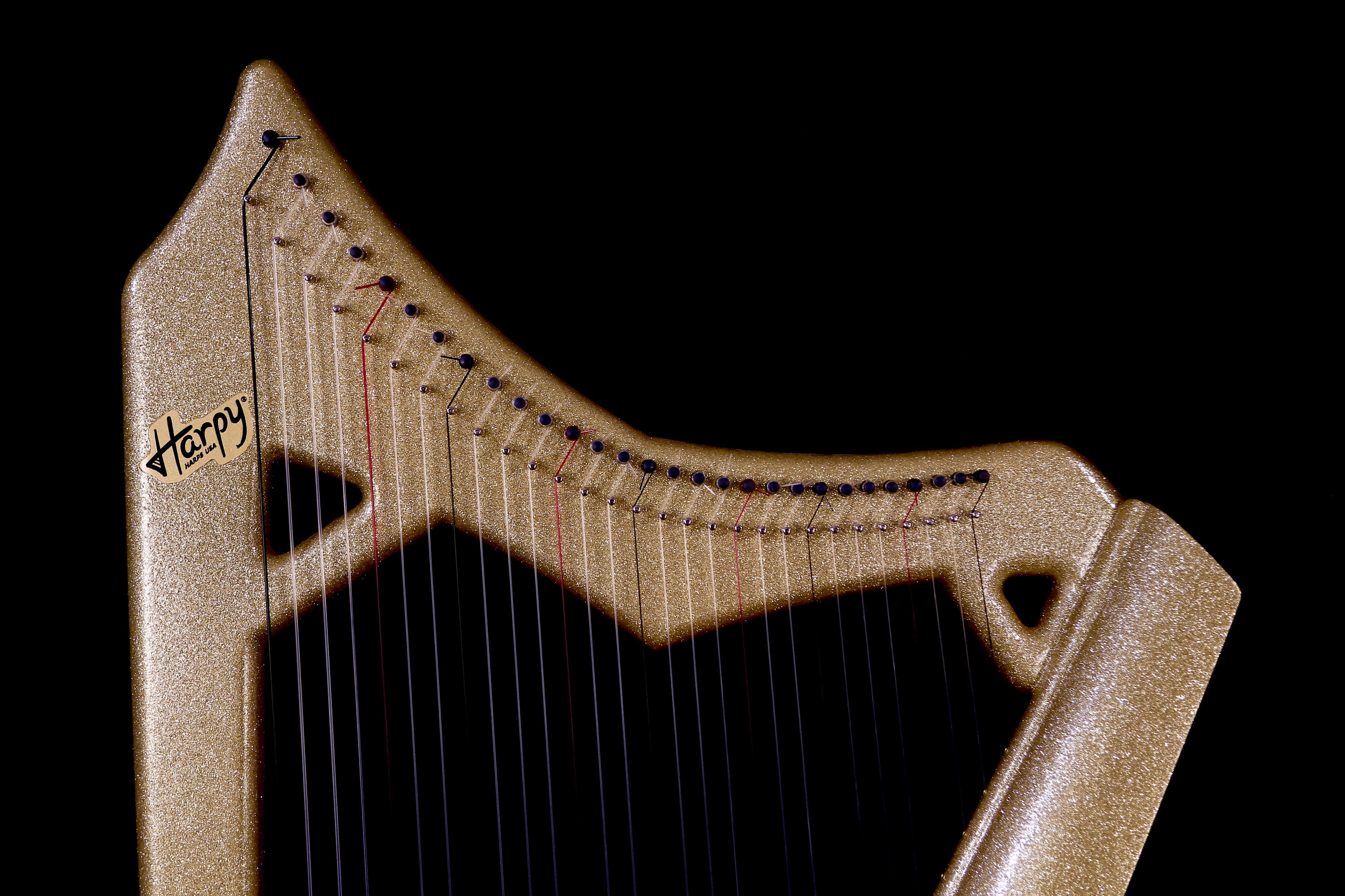 29 String Artemis Harpy - Electric-acoustic Harp - Gold - Etsy