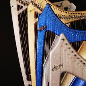 33 String Athena Harpy - Electric-acoustic Harp - Silver - Etsy