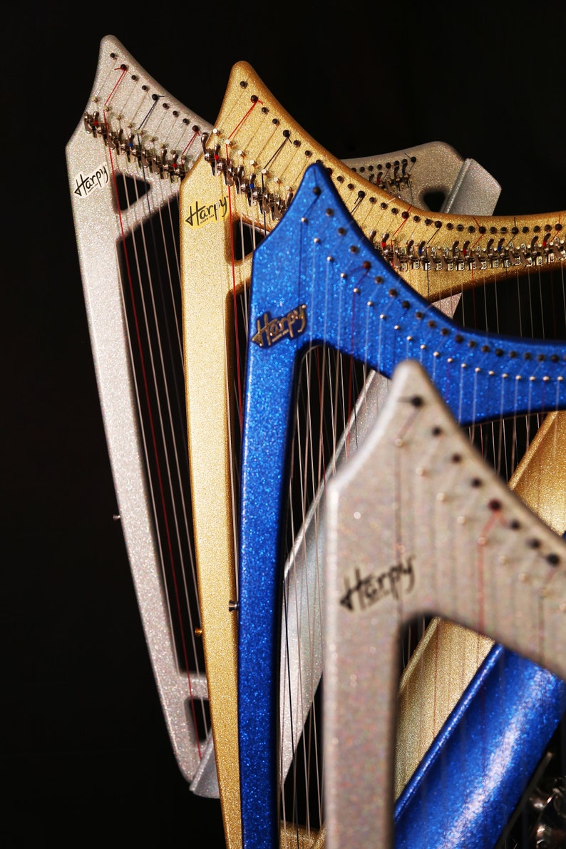 33 String Athena Harpy Electric-acoustic Harp Silver - Etsy