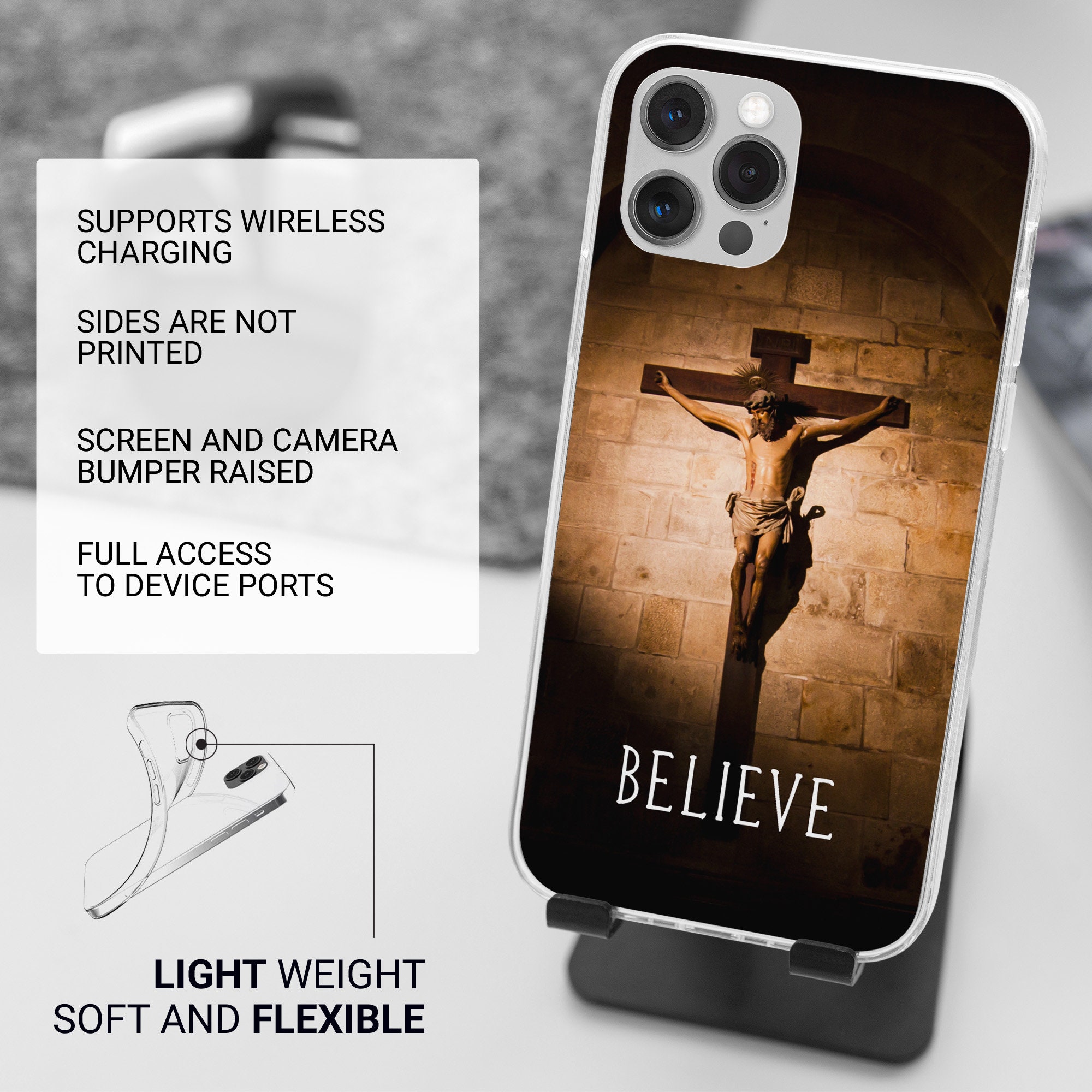 God Quote Phone Case Jesus Christ Cover for iPhone 14 13 - Etsy