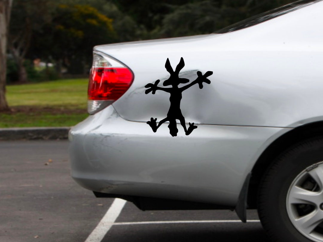 Coyote Decal | Dent Funny Sticker | Fender Bender | Accident Decal ...
