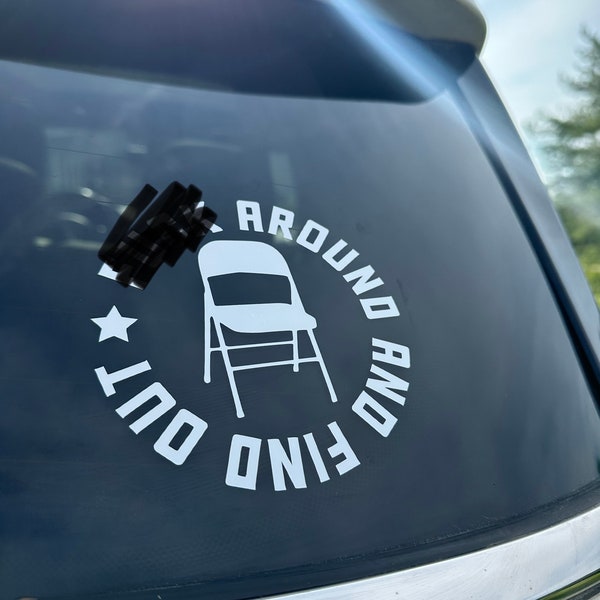 Folding Chair Car Decal - Etsy