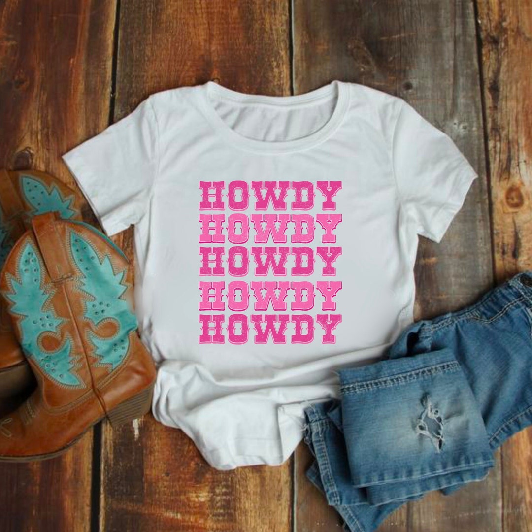 Pink Howdy Stacked Digital Download | Sublimation Design | Instant ...