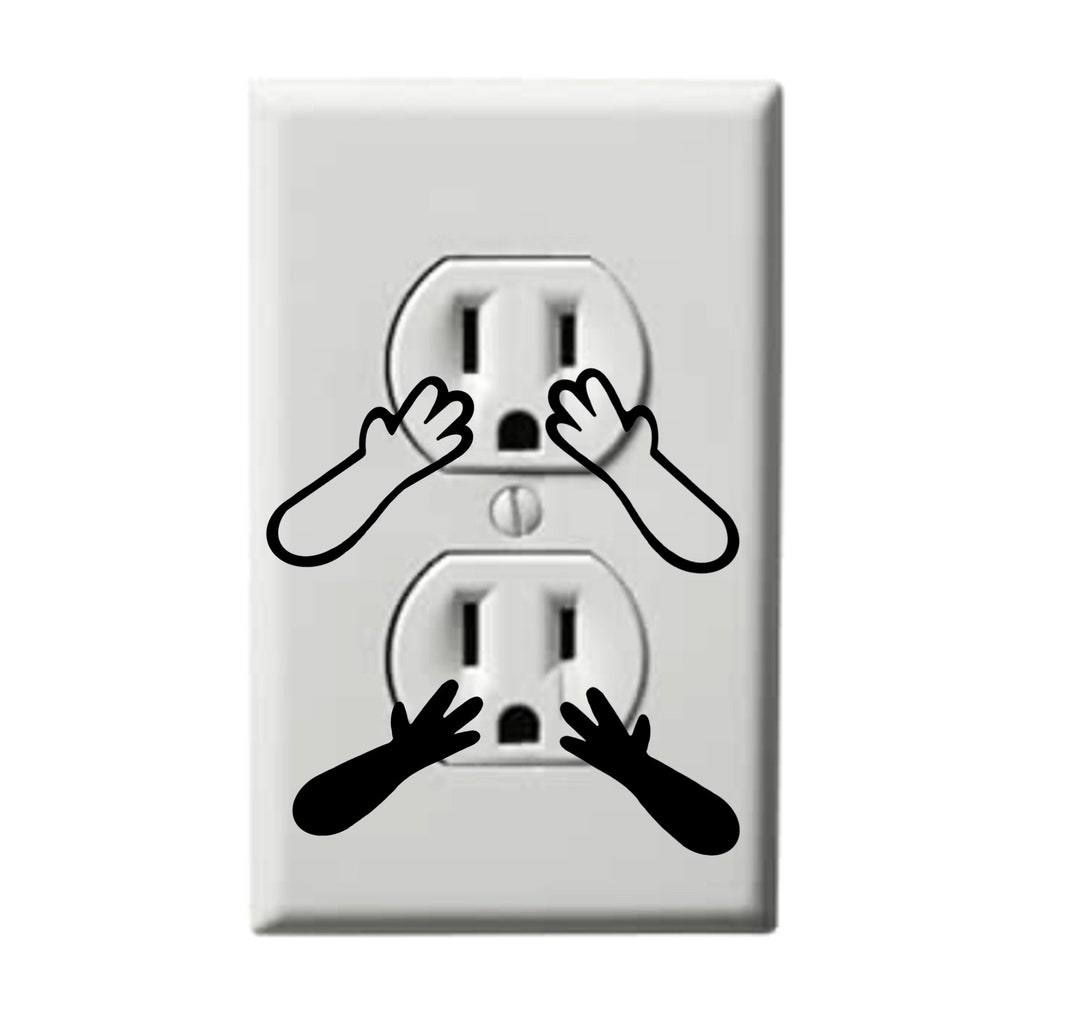 Funny Outlet Hands | Outlet Cover Decal | Decal Stickers - Etsy
