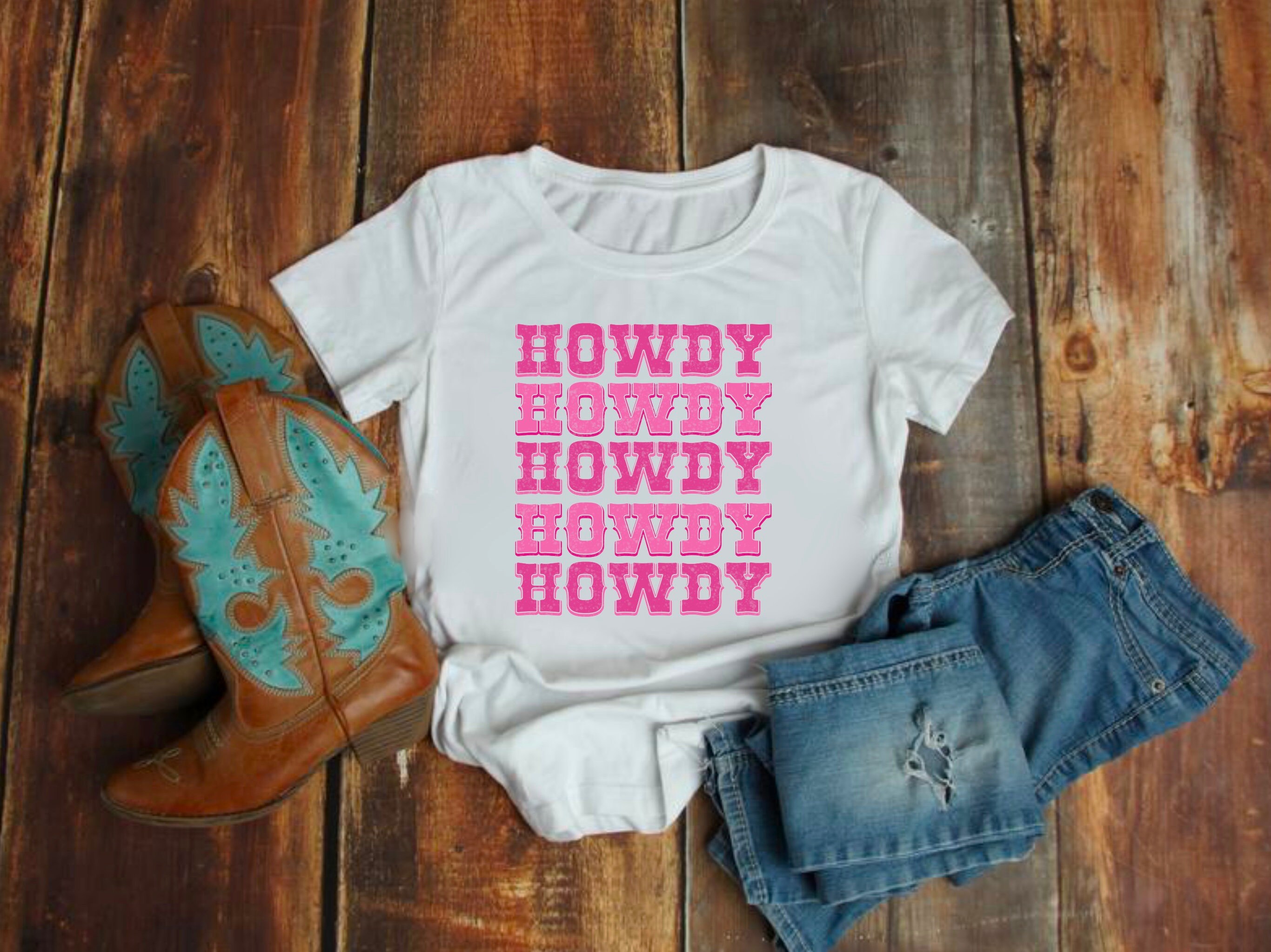 Pink Howdy Stacked Digital Download Sublimation Design Instant Download ...