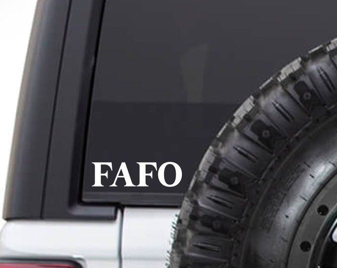 American Flag FAFO Decal - Etsy