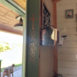 Entry Door Bible Verse Protection Decal | Christian Decal | Front Door ...