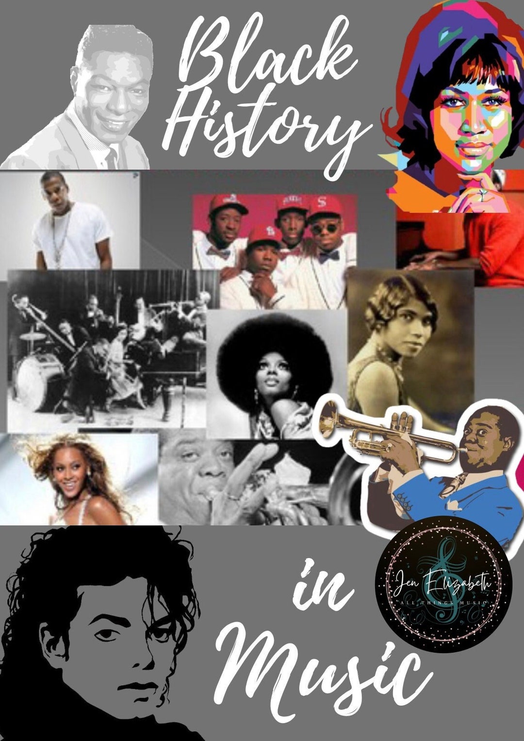 Black History in Music Poster - Etsy