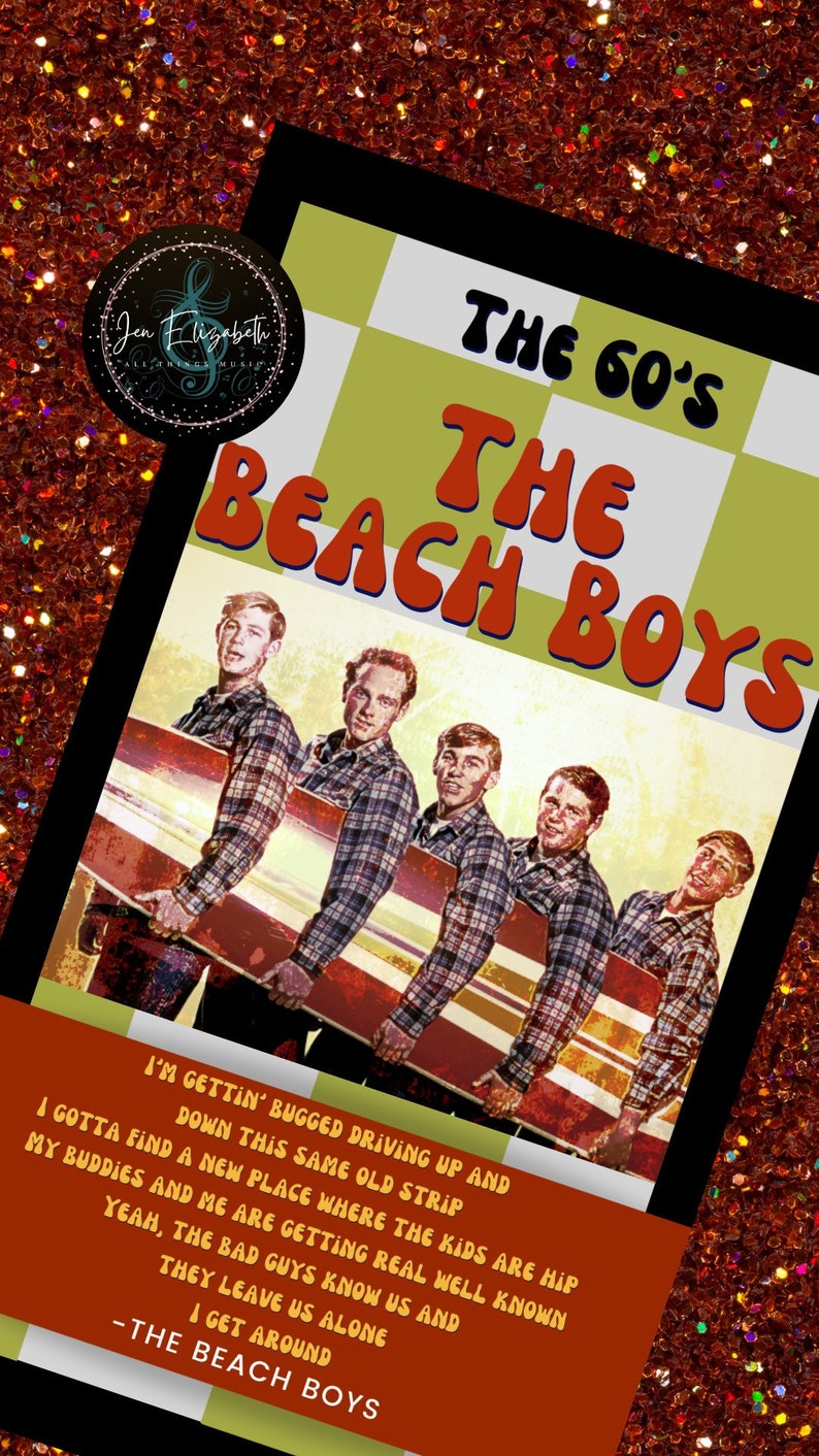 The 60's Music Posters- the Decades Series- Set of 18, 60s Music, 1960s ...