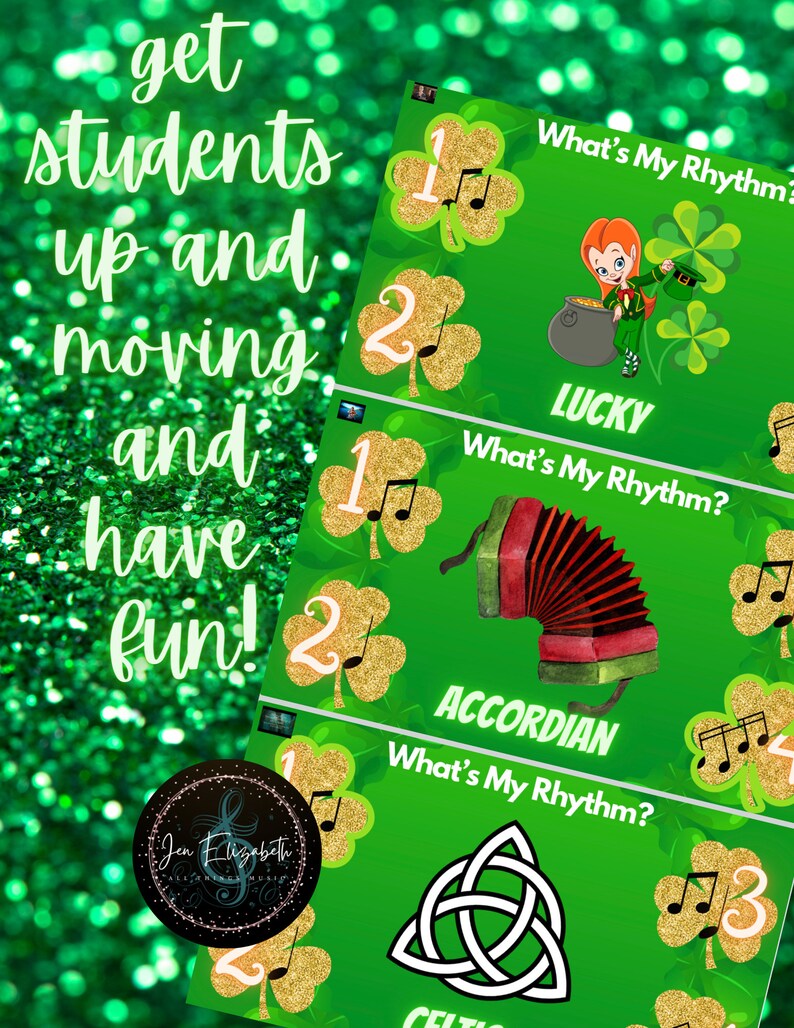 What's My Rhythm St. Patrick's Day Edition Google Slides 4 Corners Game ...