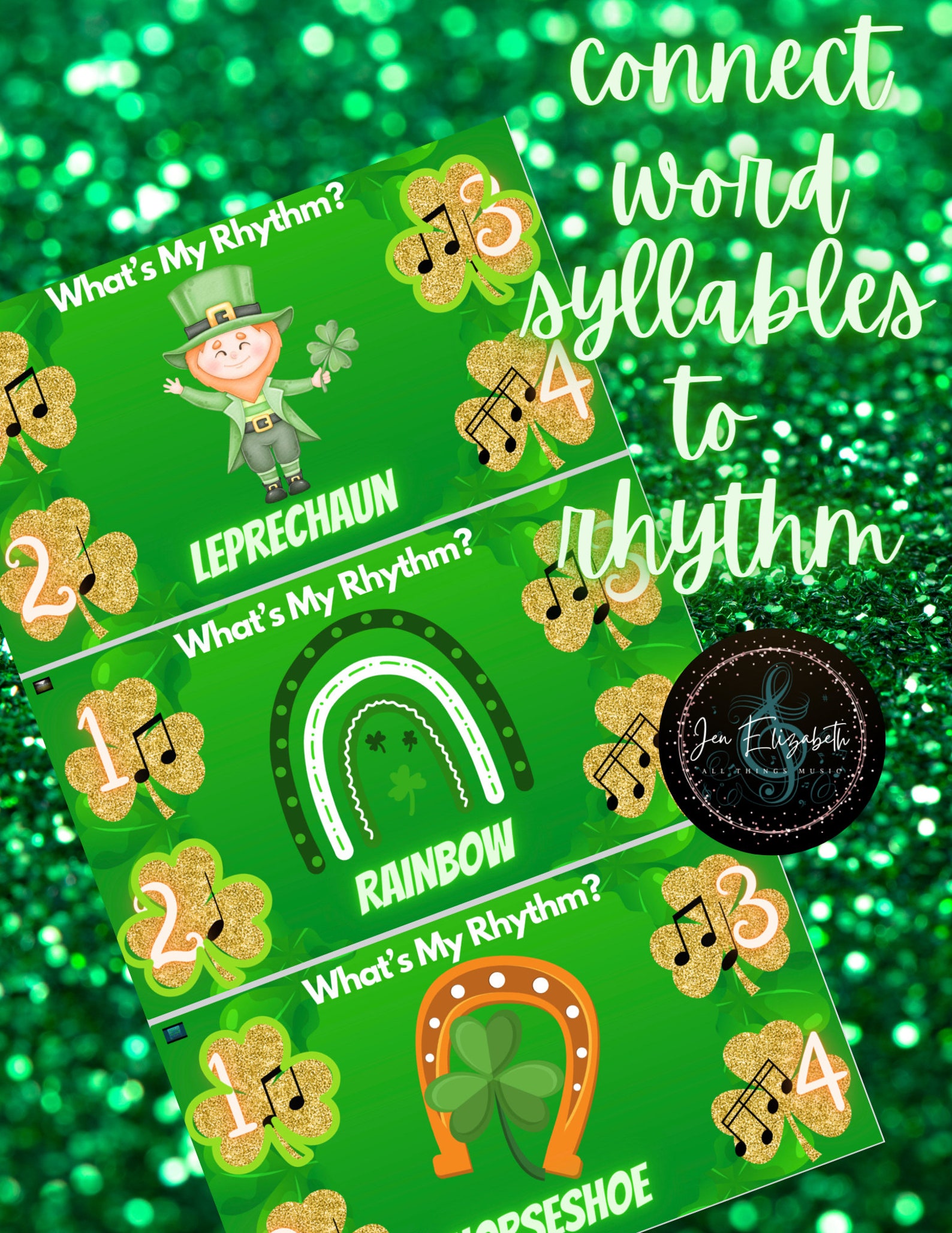 What's My Rhythm St. Patrick's Day Edition Google - Etsy