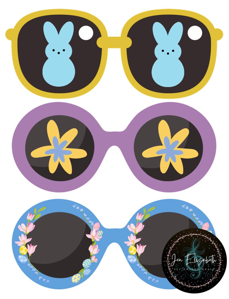 Spring/easter Photo Booth Props - Etsy