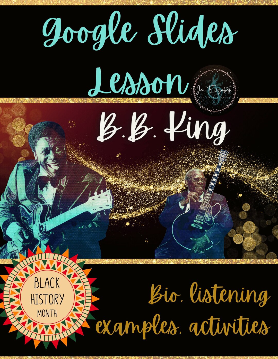 B.B. King- King of the Blues- Google Slides Lesson, Black History Month ...