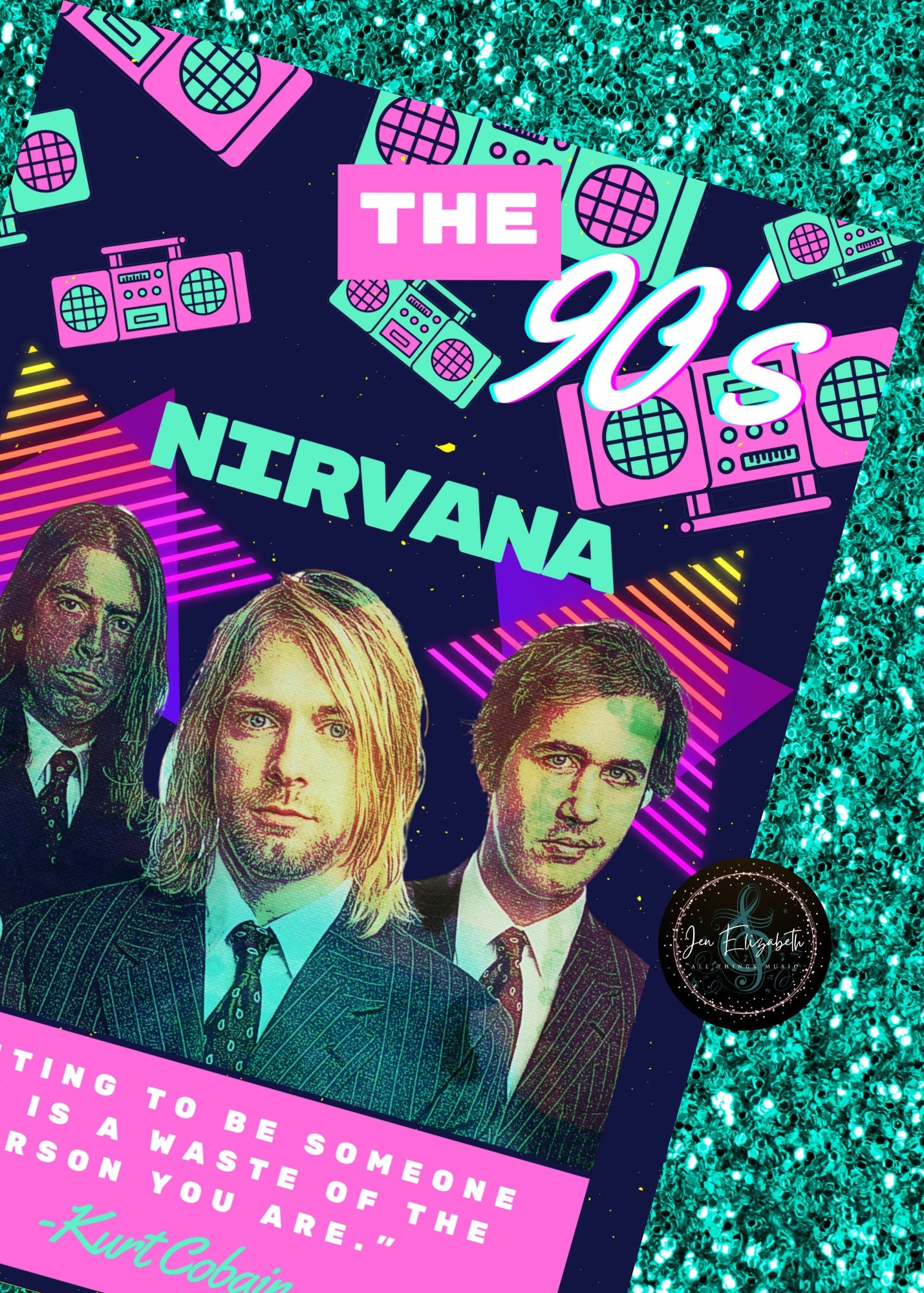 1990's Music Posters- the Decades Series- Set of 42, Music Classroom ...