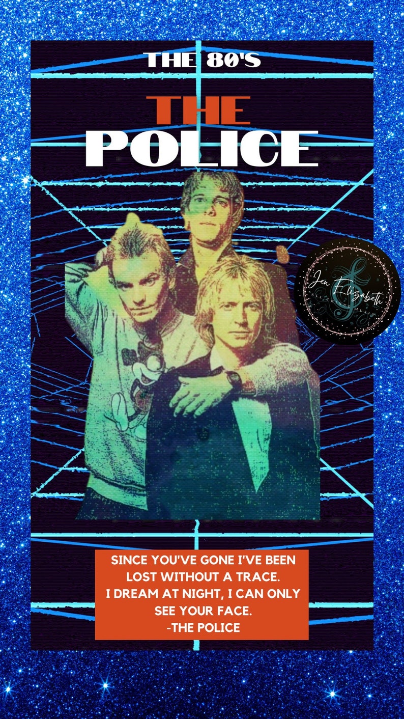 1980s Music Posters the Decades Series Set of 18 - Etsy