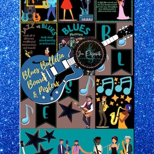 Blues Poster/bulletin Board Set, Music Education Poster, Music ...